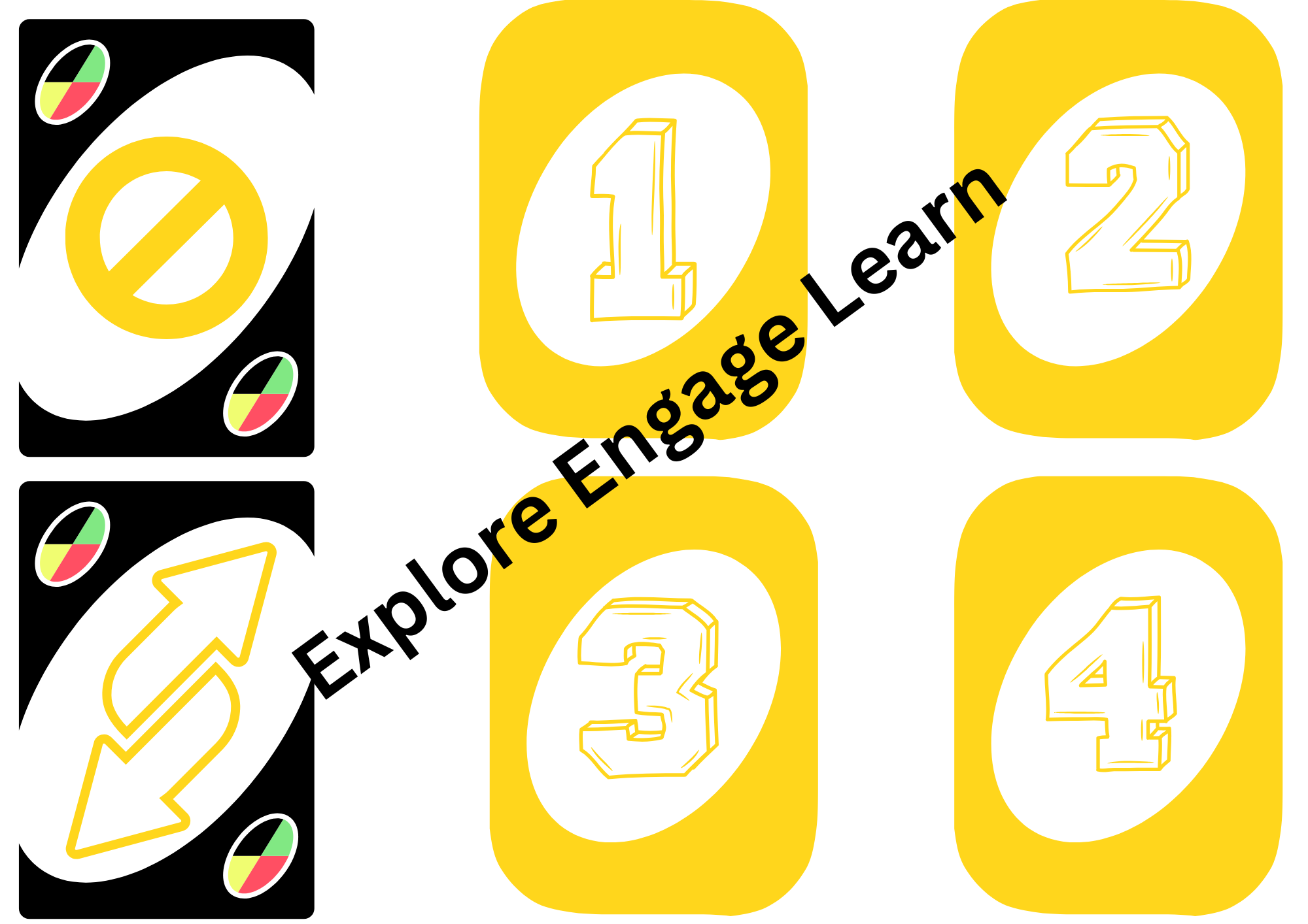 Math Uno and Card Flip – Explore Engage Learn LLC